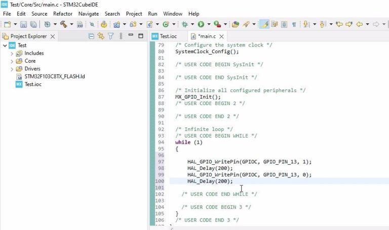 Stm32cubeide Downloading Installation And Onboard Led Testing