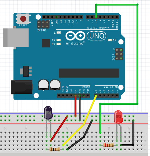 Photodiode Phototransistor And Ir Sensor With Arduino