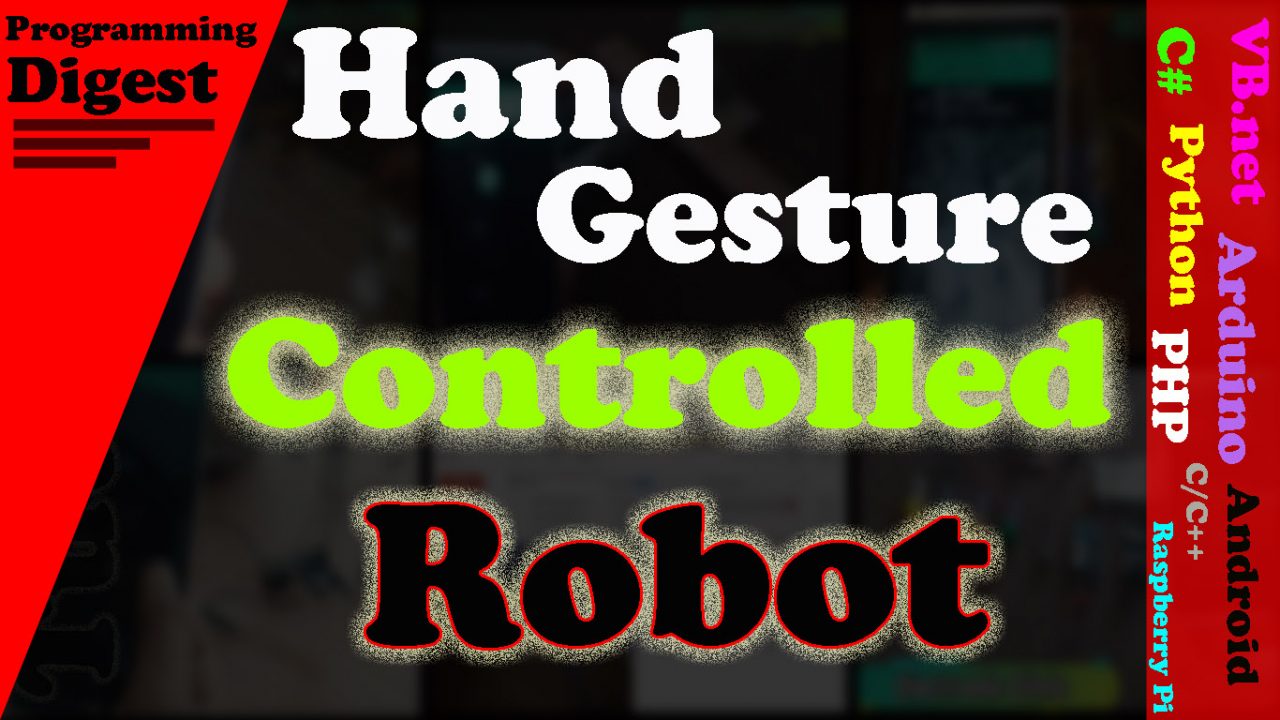 Wireless Hand Gesture Controlled Robot With Joystick Flex Sensor Arduino